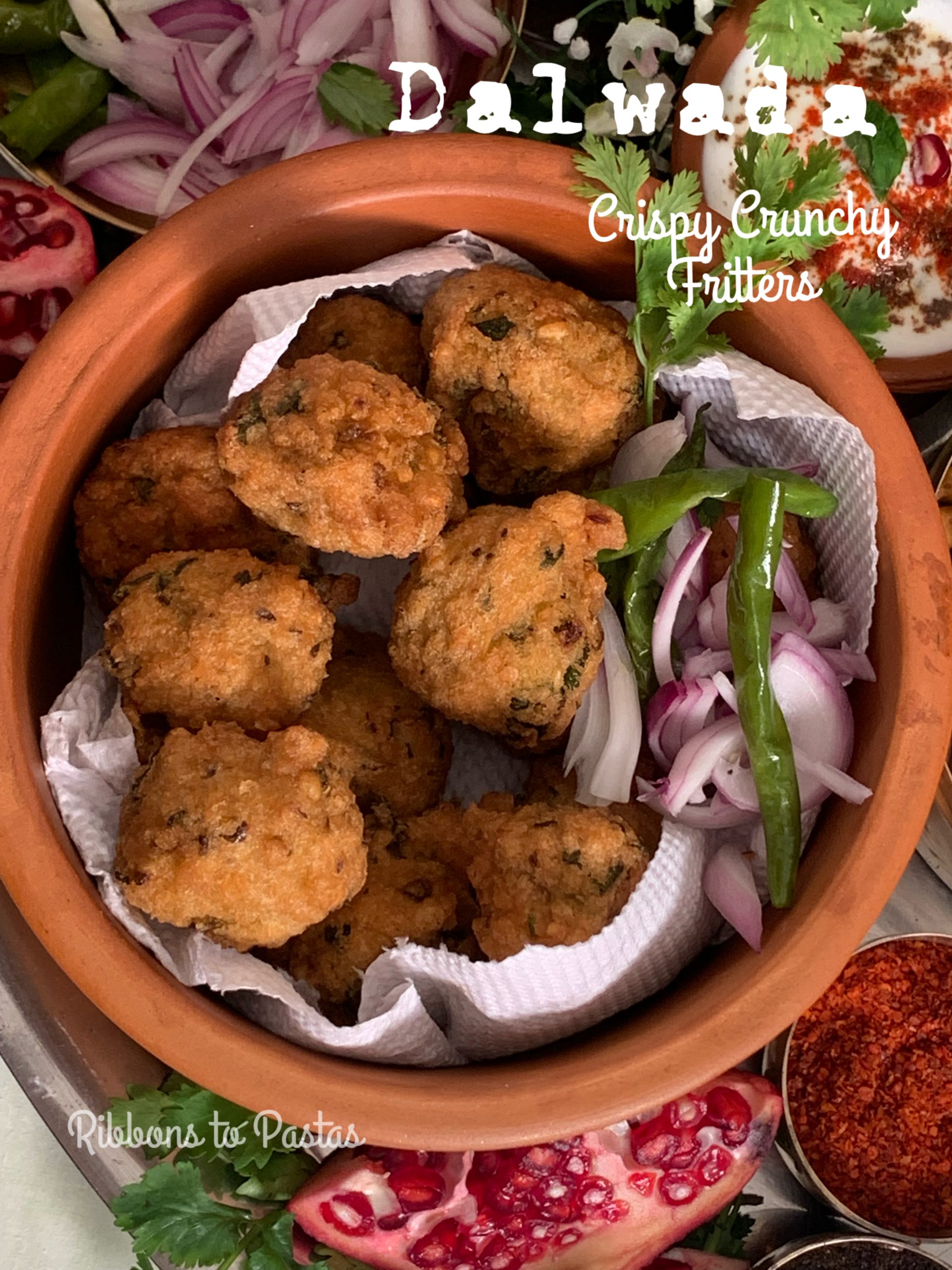 Dalwada | Moong Dal Wada - Ribbons to Pastas