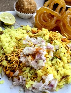 Indori Breakfast | Poha Jalebi - Ribbons to Pastas
